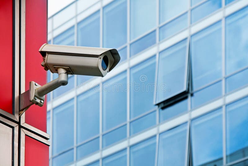 Cctv Camera Office Security System Stock Image - Image of modern ...