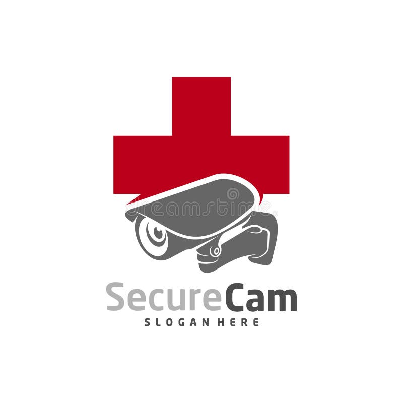 CCTV Camera with Plus Icon Logo Design Vector Template, Concept Symbol ...