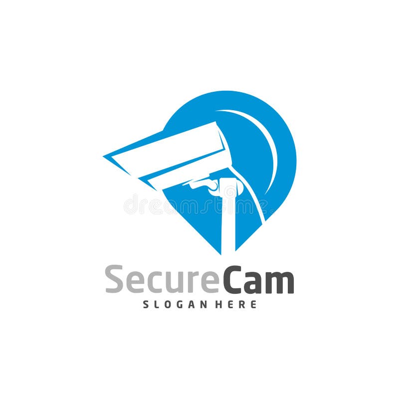 CCTV Camera with Point Icon Logo Design Vector Template, Concept Symbol ...
