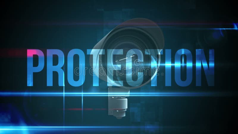 CCTV Camera with Anonymous Text Stock Footage - Video of closed ...