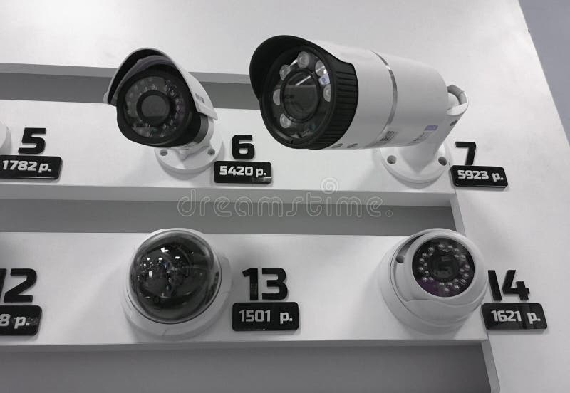 CCTV Camera. Security Camera on the Wall. Private Property Protection ...