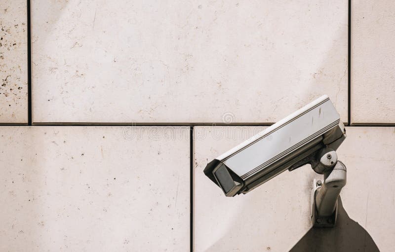 CCTV Camera. Security Camera on the Wall. Private Property Protection ...