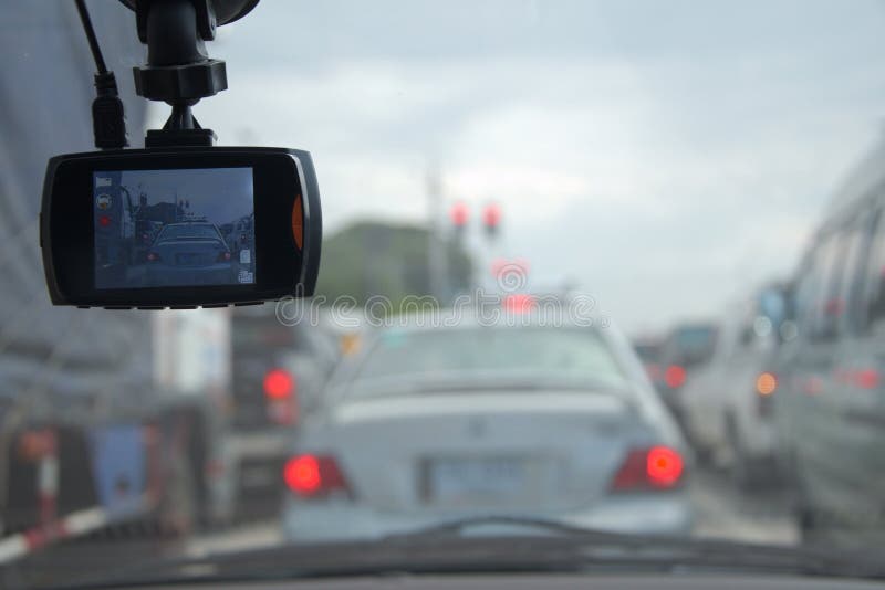 Cctv Camera Security on the Car. Stock Image - Image of observe ...