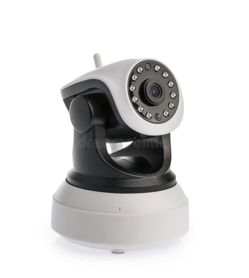 CCTV Camera. Security Camera Isolated on White Stock Image - Image of ...