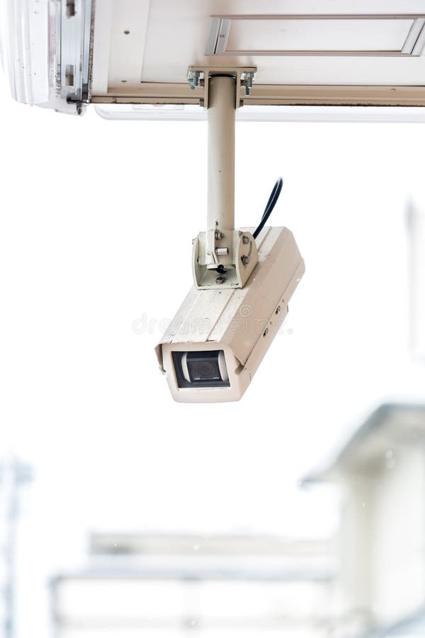 Cctv stock image. Image of closeup, camera, roof, infrastructure - 22084211