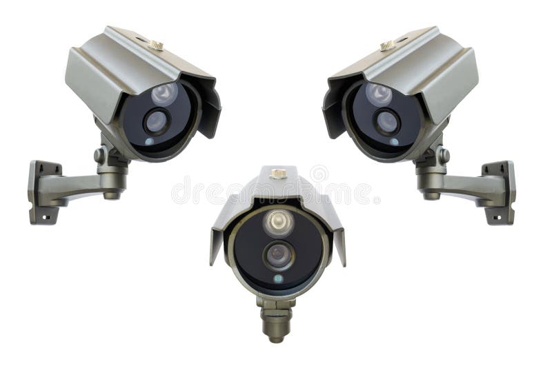 CCTV camera on the cone stock image. Image of control - 28415791