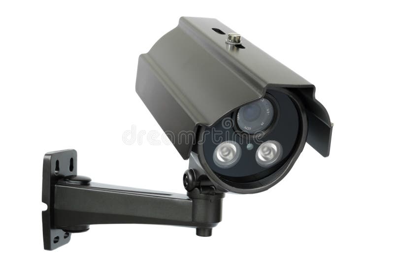 Heavy Duty Exterior Surveillance Camera Back View Stock Photo - Image ...