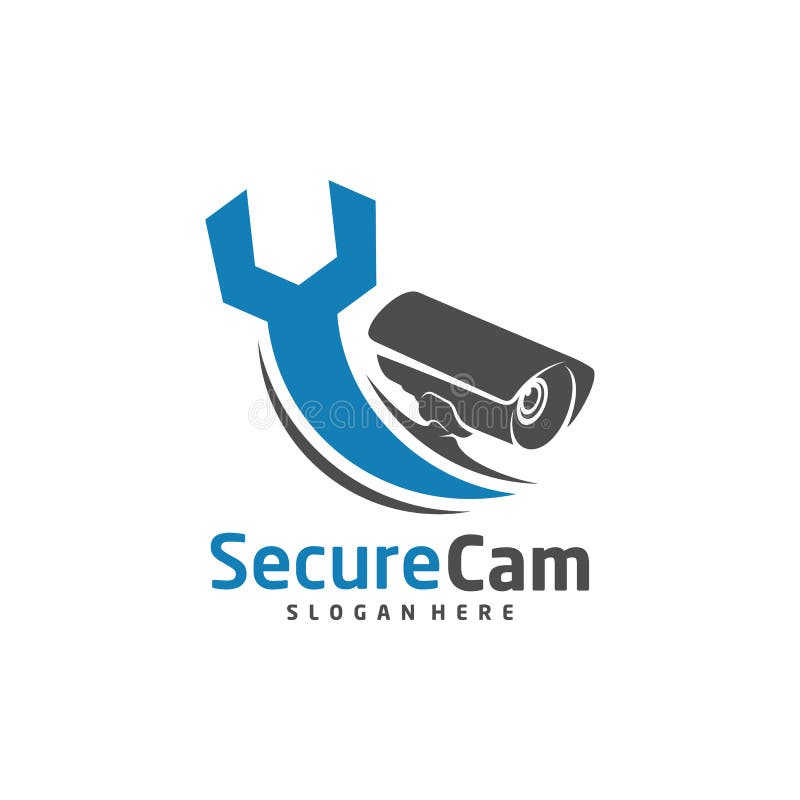 CCTV Camera with Service Icon Logo Design Vector Template, Concept ...