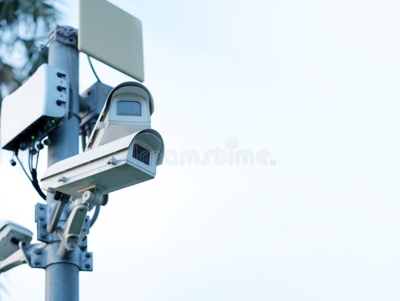 CCTV Camera or Surveillance Operating Stock Photo - Image of private ...