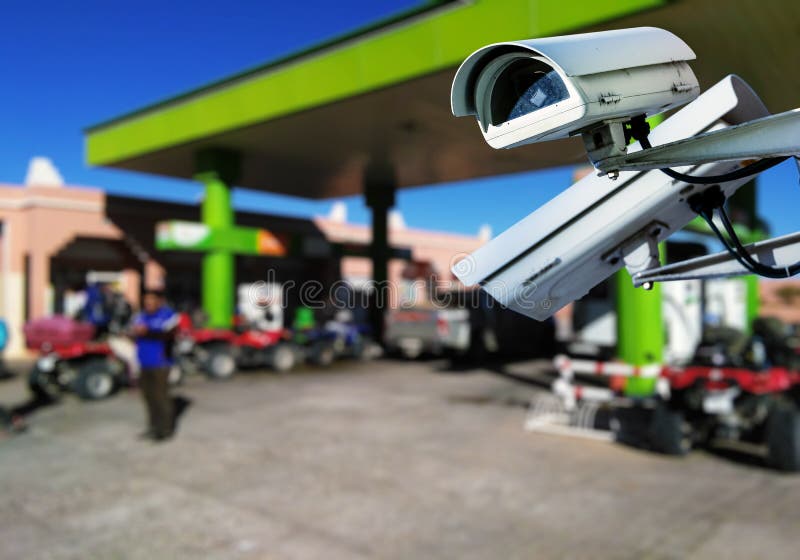 CCTV in the Station stock image. Image of control, lens - 34074919