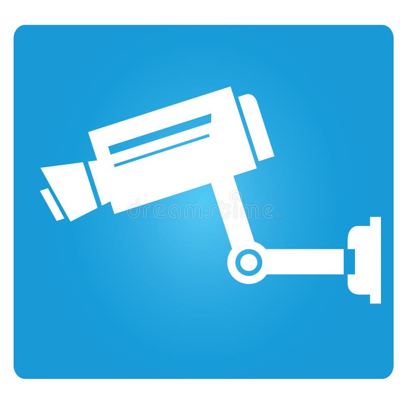 Security Camera Icon Vector. Fixed CCTV Illustration Symbol or Sign ...