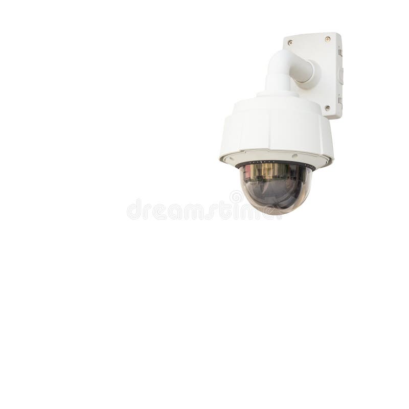 CCTV camera. stock photo. Image of control, privacy, white - 58604638