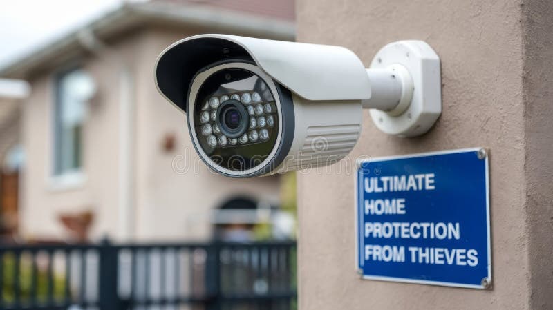 CCTV Camera for Ultimate Home Protection from Thieves Stock ...