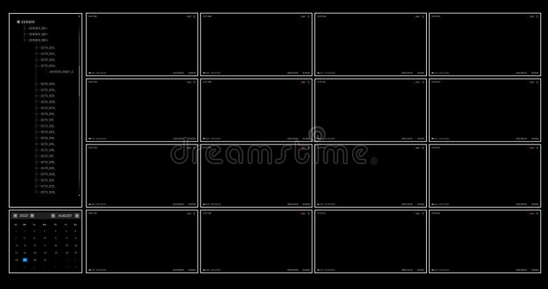 CCTV Camera User Interface Surveillance 002 Stock Vector - Illustration ...