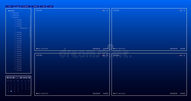 CCTV Camera User Interface Surveillance 005 Stock Vector - Illustration ...