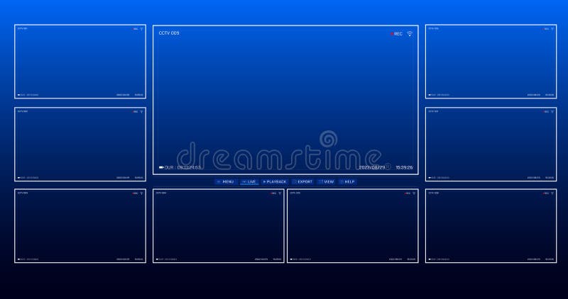 CCTV Camera User Interface Surveillance 007 Stock Vector - Illustration ...