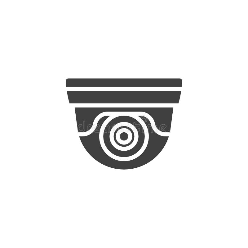 Ceiling cctv camera icon stock vector. Illustration of camera - 140100090