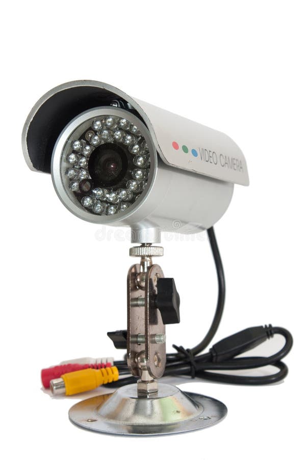 CCTV Camera for Video Surveillance on the Metal Stand Stock Photo ...