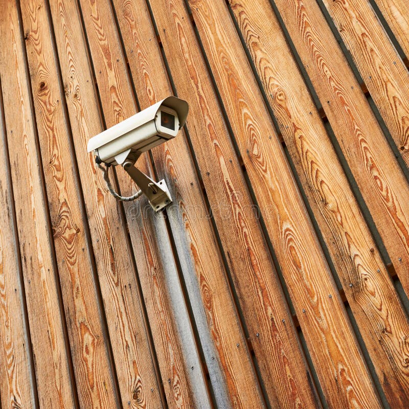 CCTV camera on the wall stock image. Image of control - 37702217