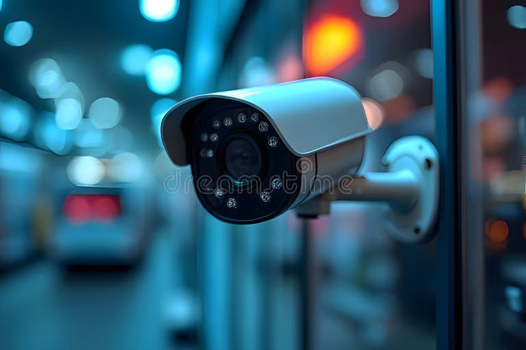 CCTV Cameras Available in Shops and Service Locations Stock Image ...