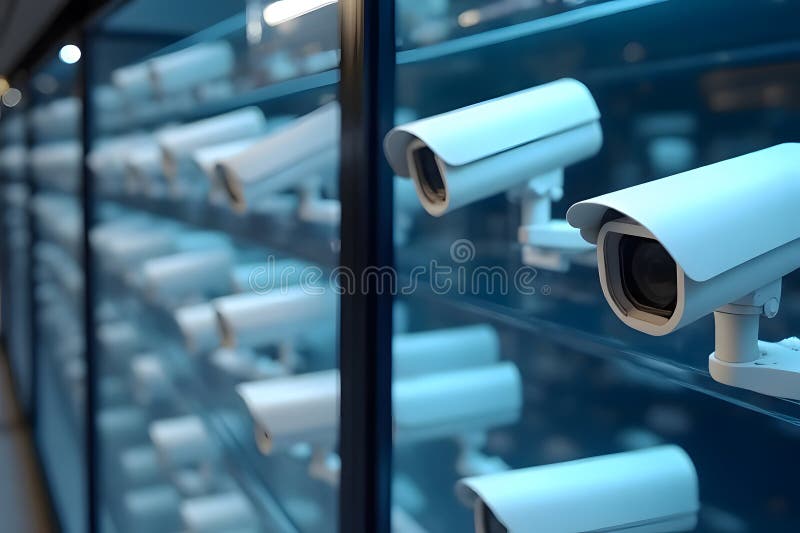 CCTV Cameras Available in Shops and Service Locations Stock Image ...