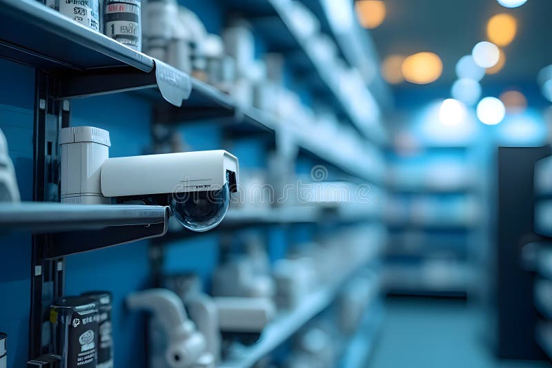 CCTV Cameras Available in Shops and Service Locations Stock Photo ...