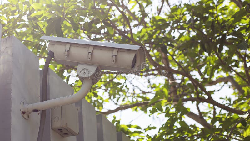 CCTV Cameras Installed Outside the Building Safety Protection Concept ...