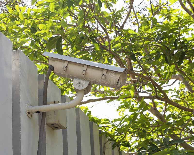 CCTV Camera Installed Outside the Building Safety Protection Concept ...