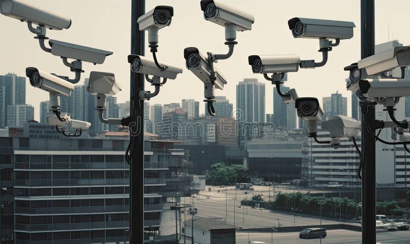 CCTV Cameras Keep an Eye on City Safety and Security Creating Using ...