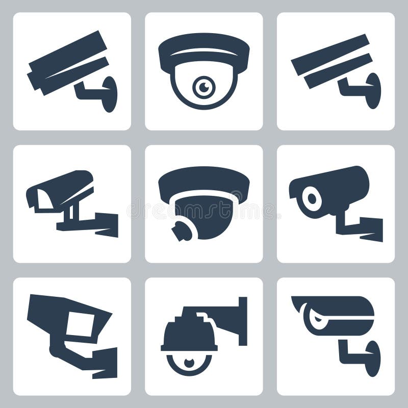 CCTV cameras stock illustration. Illustration of camera - 50187066
