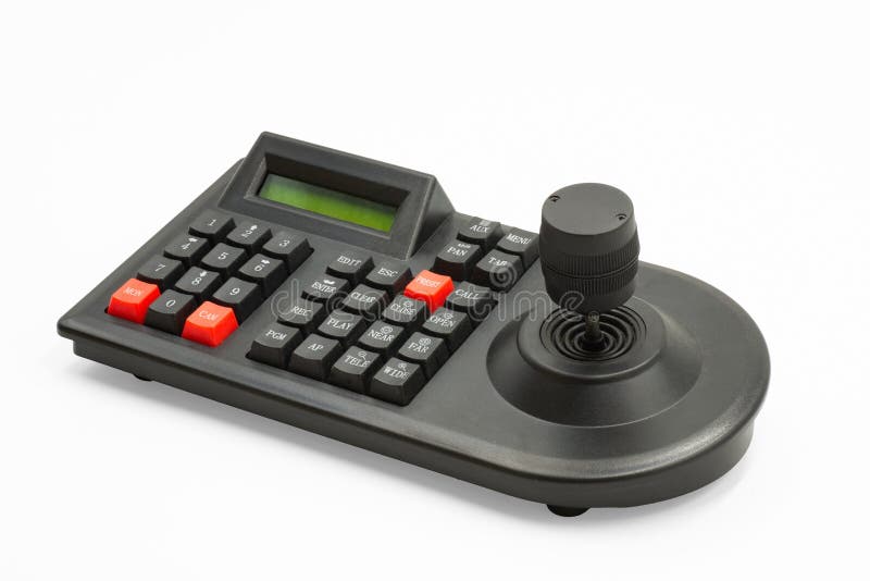 CCTV Control Panel with Joystick and Keypad for Surveillance Stock ...