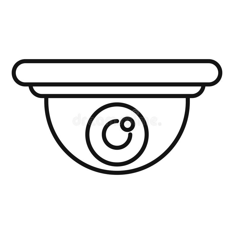 Cctv Dome Security Camera Observing for Safety Stock Illustration ...