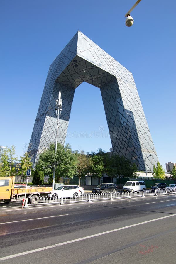 CCTV Headquarters Building in Beijing Editorial Photography - Image of ...