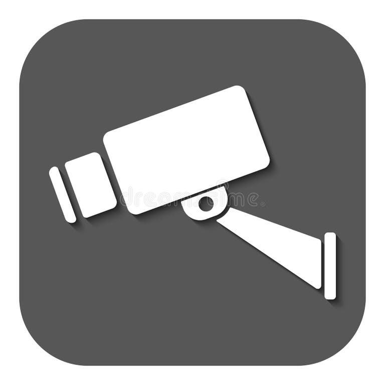 The Cctv Icon. Camera and Surveillance, Security, Observation Symbol ...