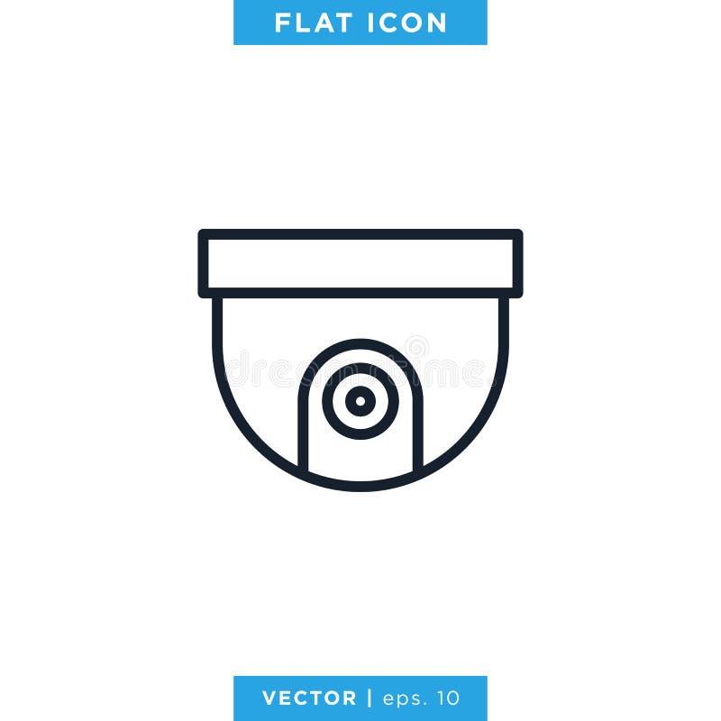 CCTV Icon Vector Design Template. Stock Vector - Illustration of office ...