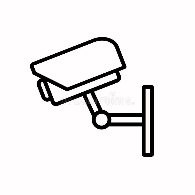 Fixed CCTV, Security Camera Icon Vector Template Illustration Design ...