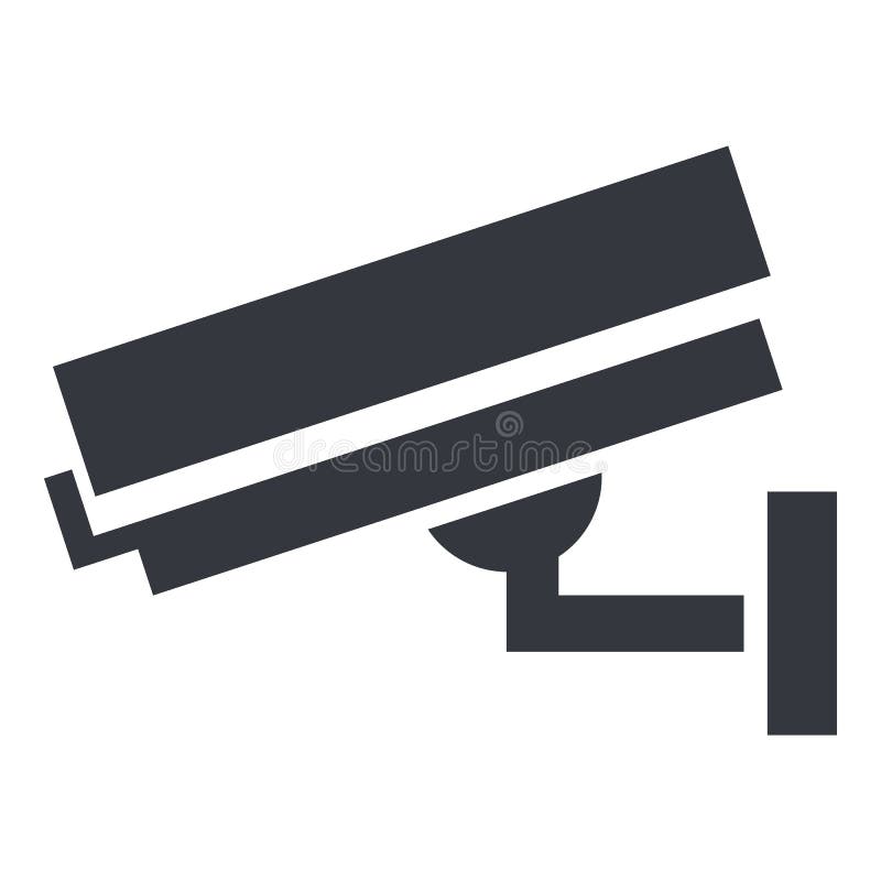 CCTV Icon. Vector Security Camera Symbol Stock Vector - Illustration of ...