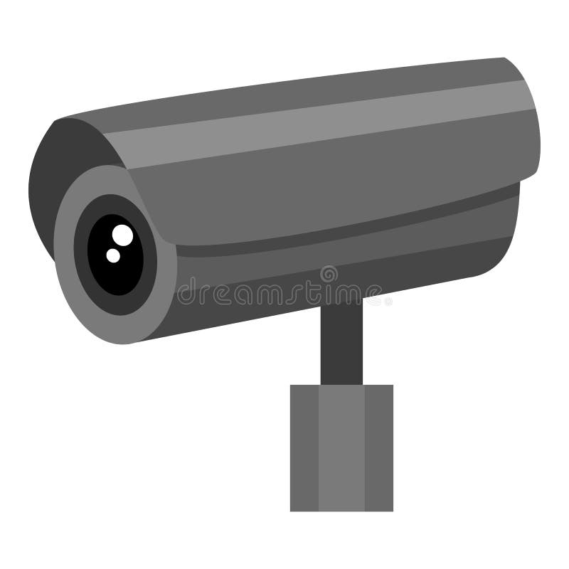CCTV Icon. Vector Security Camera Symbol Stock Vector - Illustration of ...