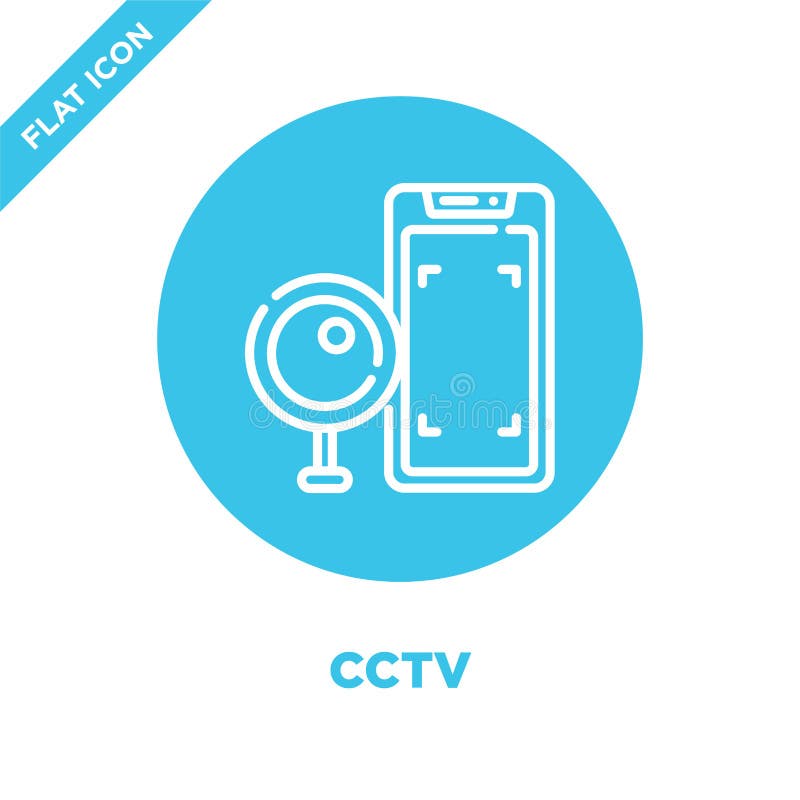 Cctv Icon Vector from Logistic Collection. Thin Line Cctv Outline Icon ...