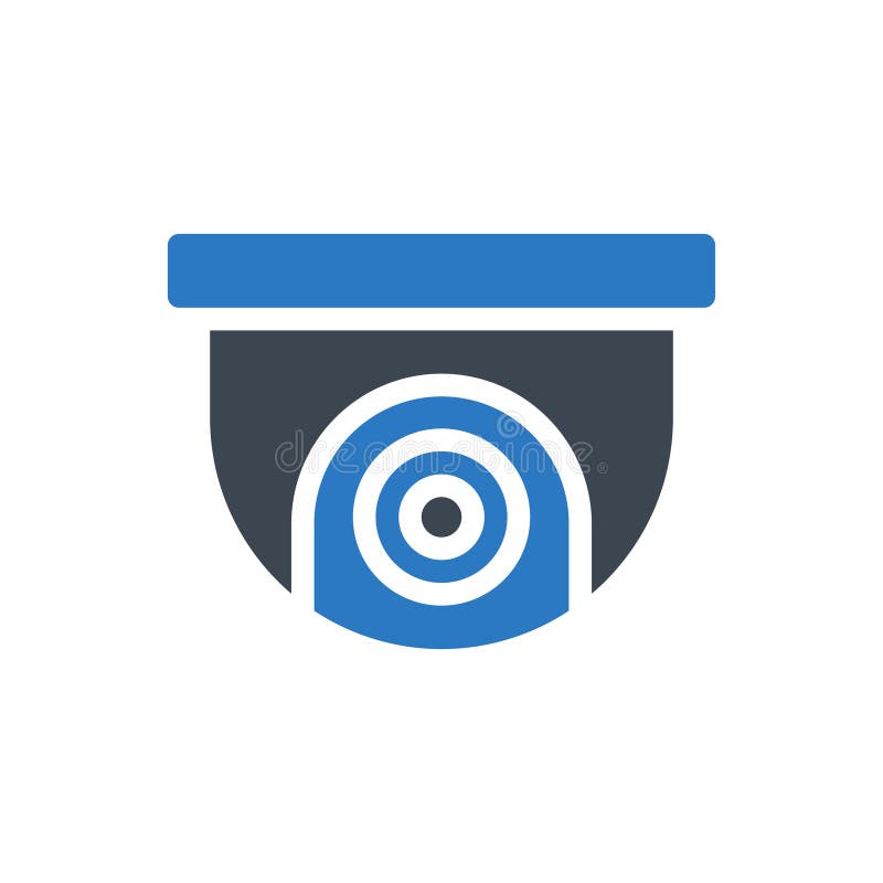 CCTV Vector Glyph Color Icon Stock Vector - Illustration of design ...