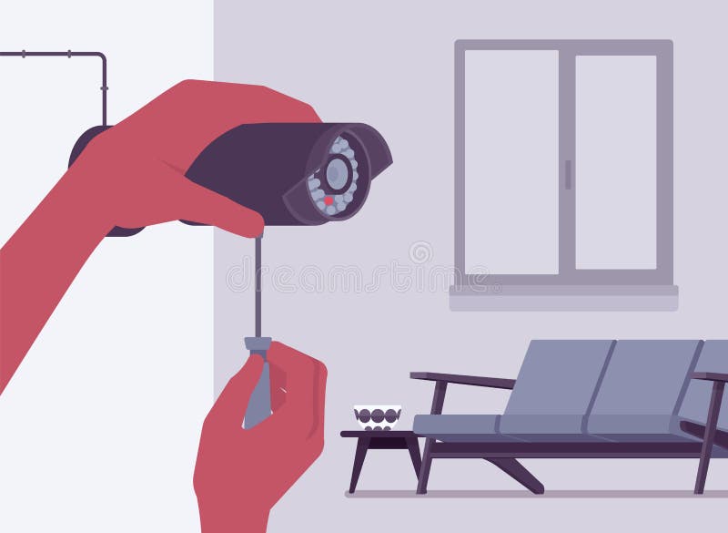 Home Security Cartoon Stock Illustrations – 7,482 Home Security Cartoon ...