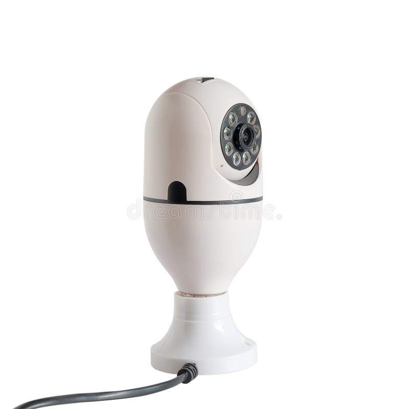 CCTV IP Camera of Security on White Background. Stock Photo - Image of ...