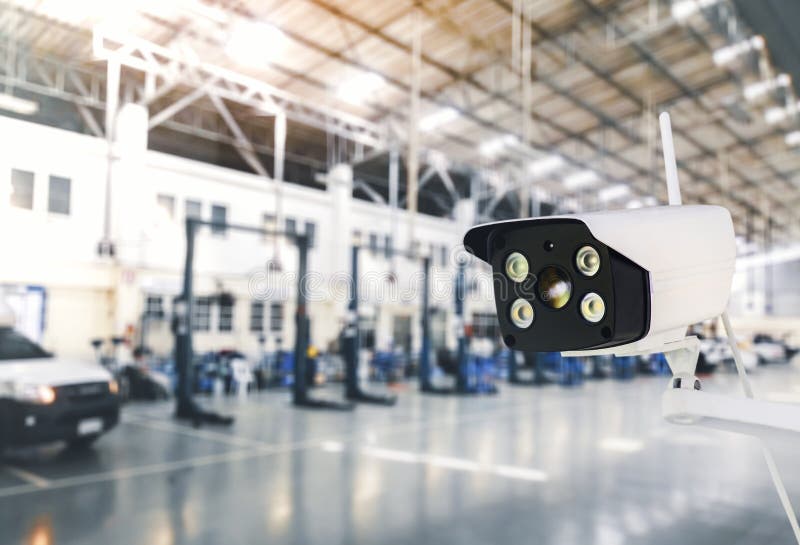 CCTV IP Camera Wireless in the Factory Stock Photo - Image of private ...