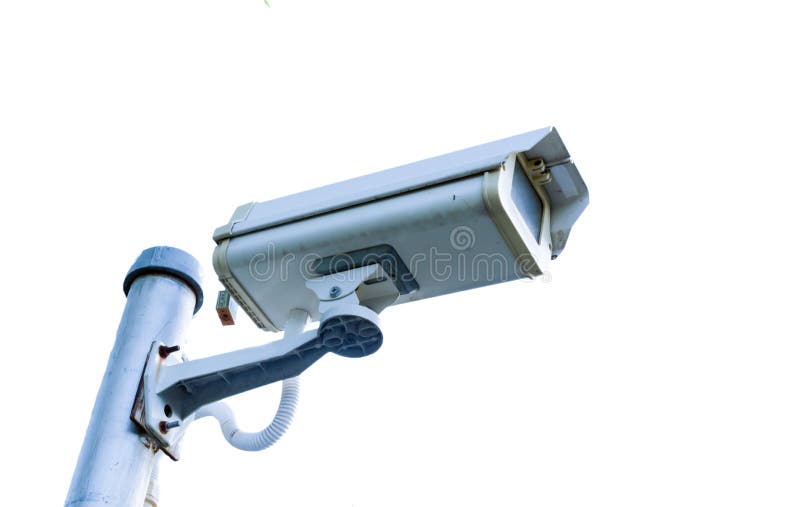 CCTV Monitor Camera Isolated Stock Image - Image of electronic ...