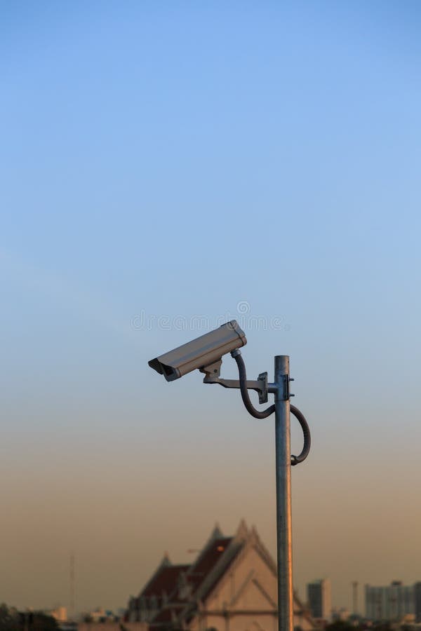 CCTV Monitor Camera Isolated Stock Image - Image of electronic ...