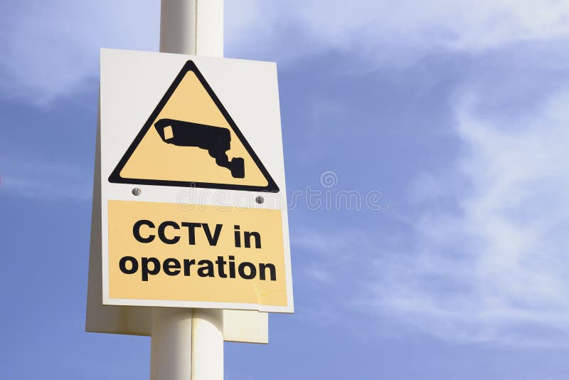 Warning CCTV in Operation - Warning Signs Stock Vector - Illustration ...