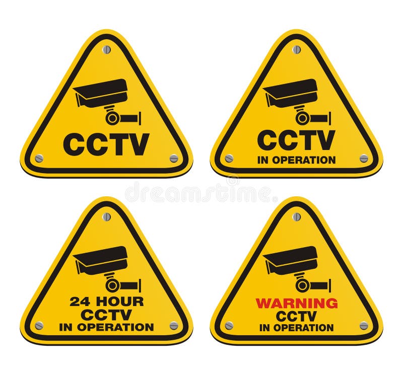 Cctv Triangle Symbols Stock Illustrations – 9 Cctv Triangle Symbols ...