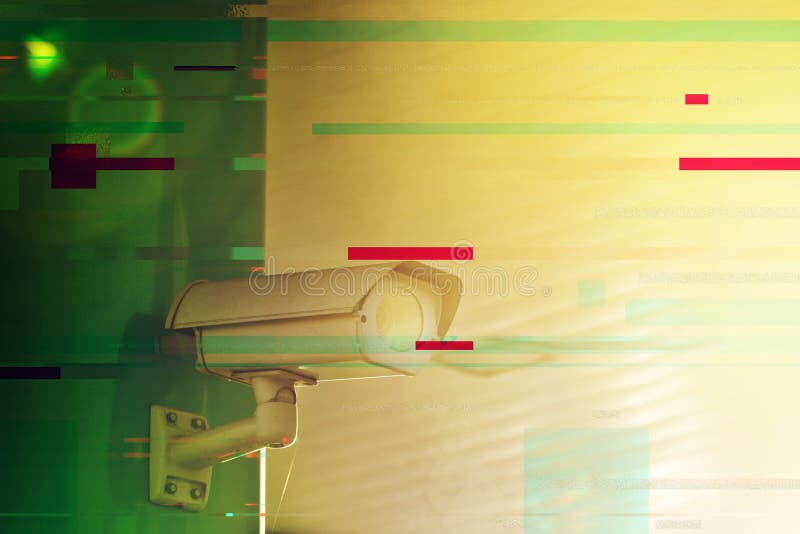 CCTV Outdoor Surveillance Camera Stock Photo - Image of backyard ...