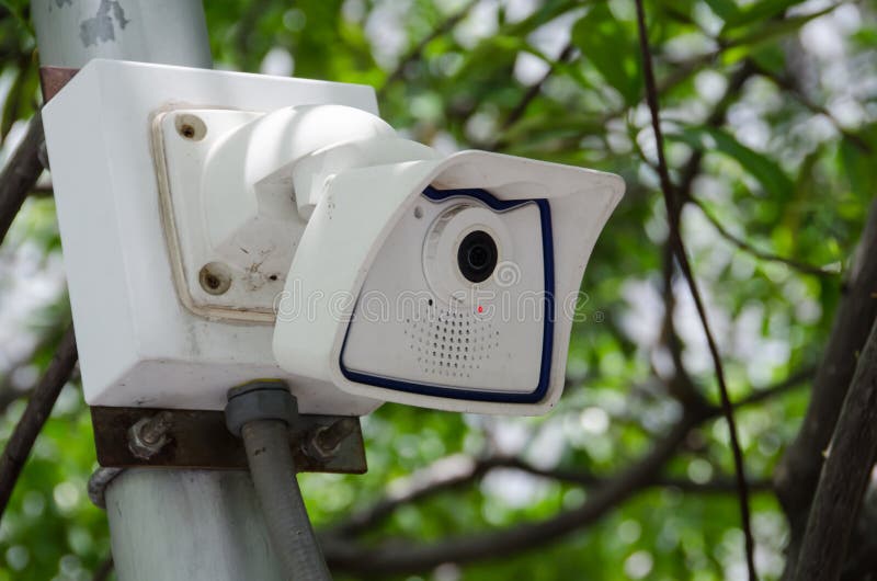 4 CCTV in Public Areas, Isolated on White Background, Clipping Path ...