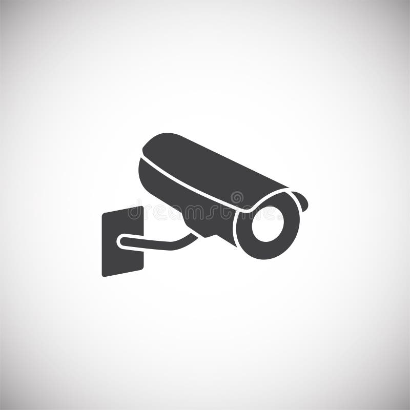 CCTV Related Icon on Background for Graphic and Web Design. Simple ...